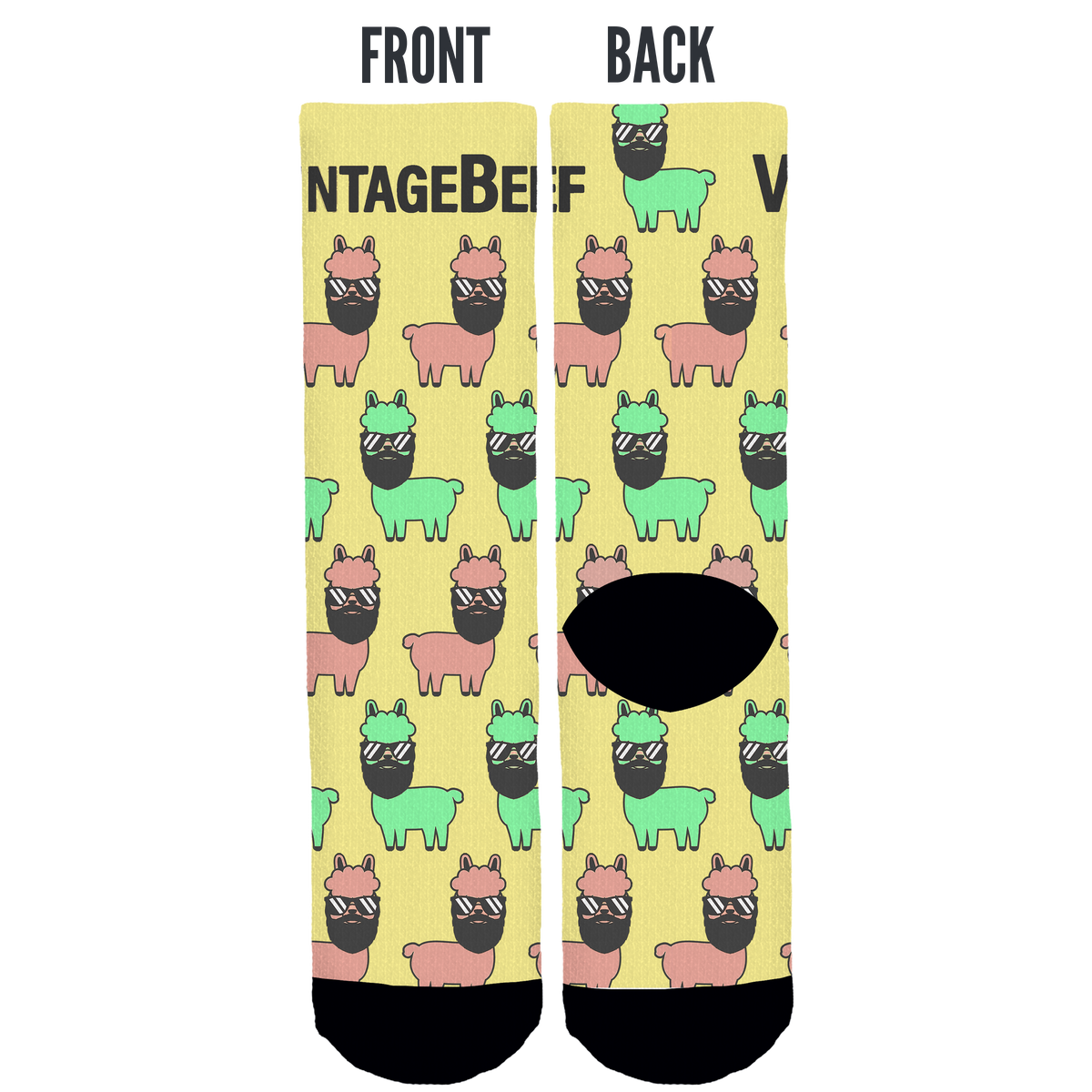 Vintage Beef Crew Socks | Tribe Socks